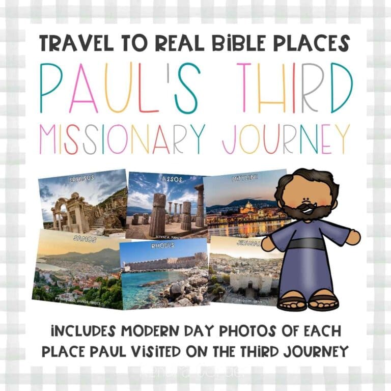 Map Paul's First Missionary Journey Worksheets