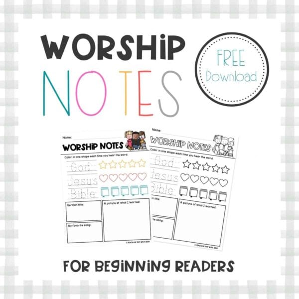 Worship Notes for Beginning Readers - Teach Me Thy Way