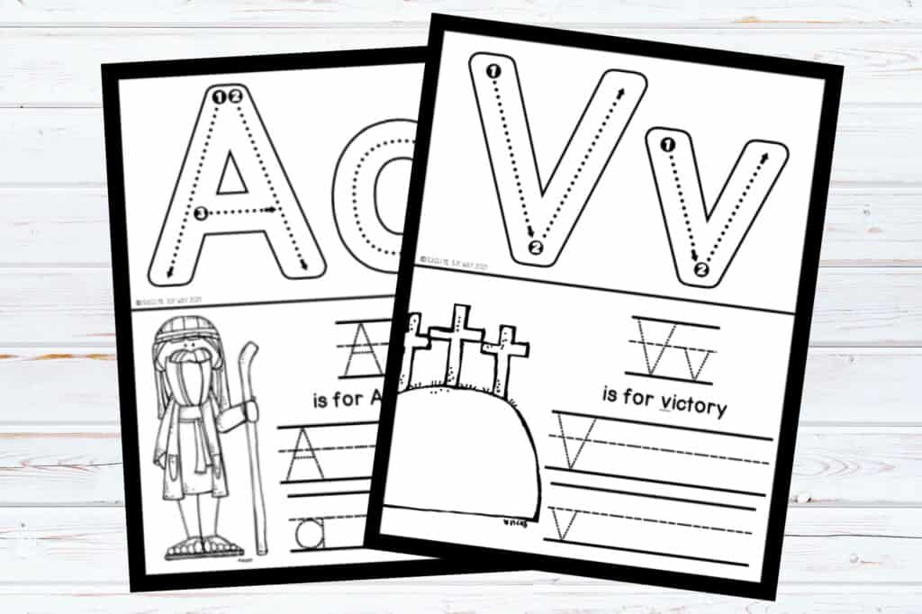 Bible Printable Freebie: ABC Worksheets - Teach Me Thy Way