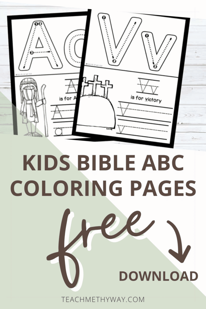 Bible Printable Freebie: ABC Worksheets - Teach Me Thy Way