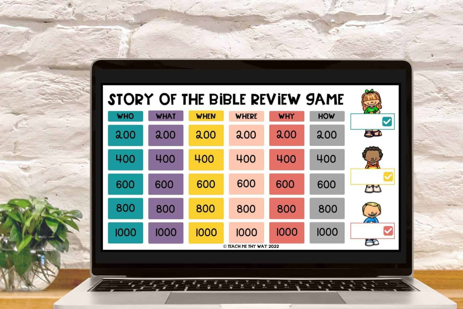 Story of the Bible Jeopardy Game - Teach Me Thy Way