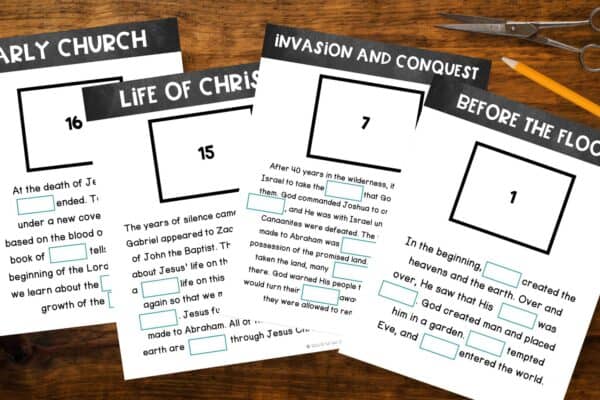 Bible Story Worksheets - Teach Me Thy Way