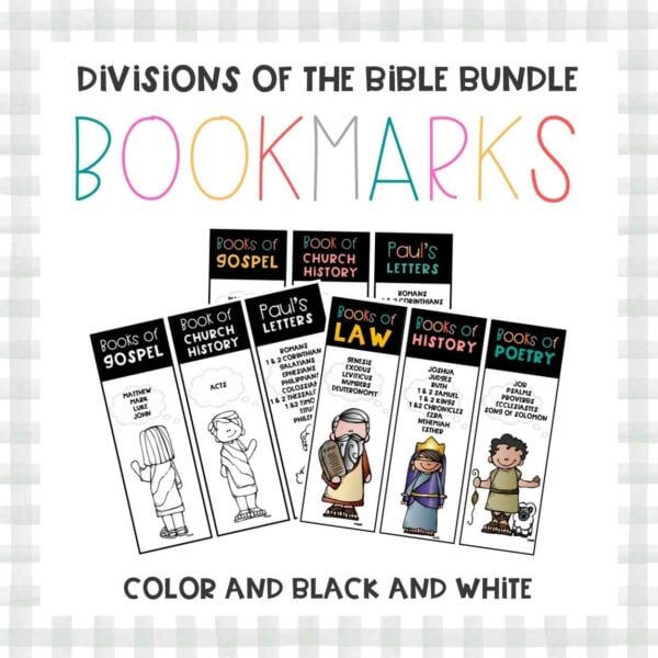 Divisions of the Bible Bookmark Bundle - Teach Me Thy Way