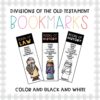 Divisions of the Old Testament: Books of the Bible Bookmarks - Teach Me ...